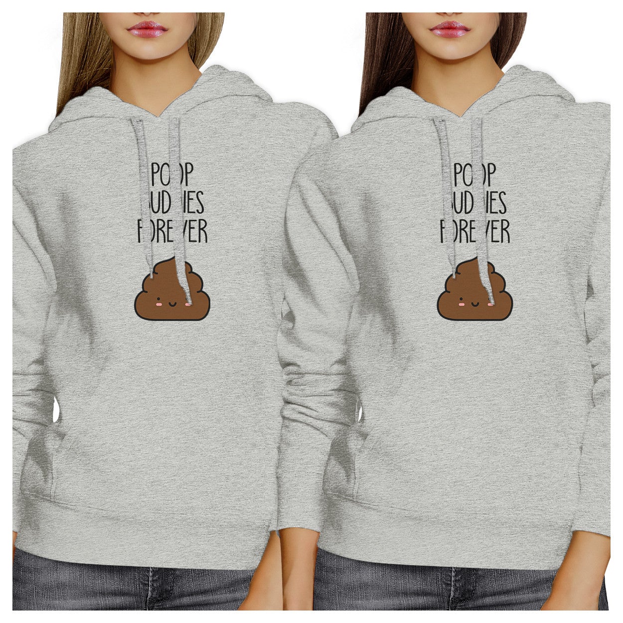 Poop Buddies BFF Matching Grey Hoodies | 365 In Love – 365 In Love ...