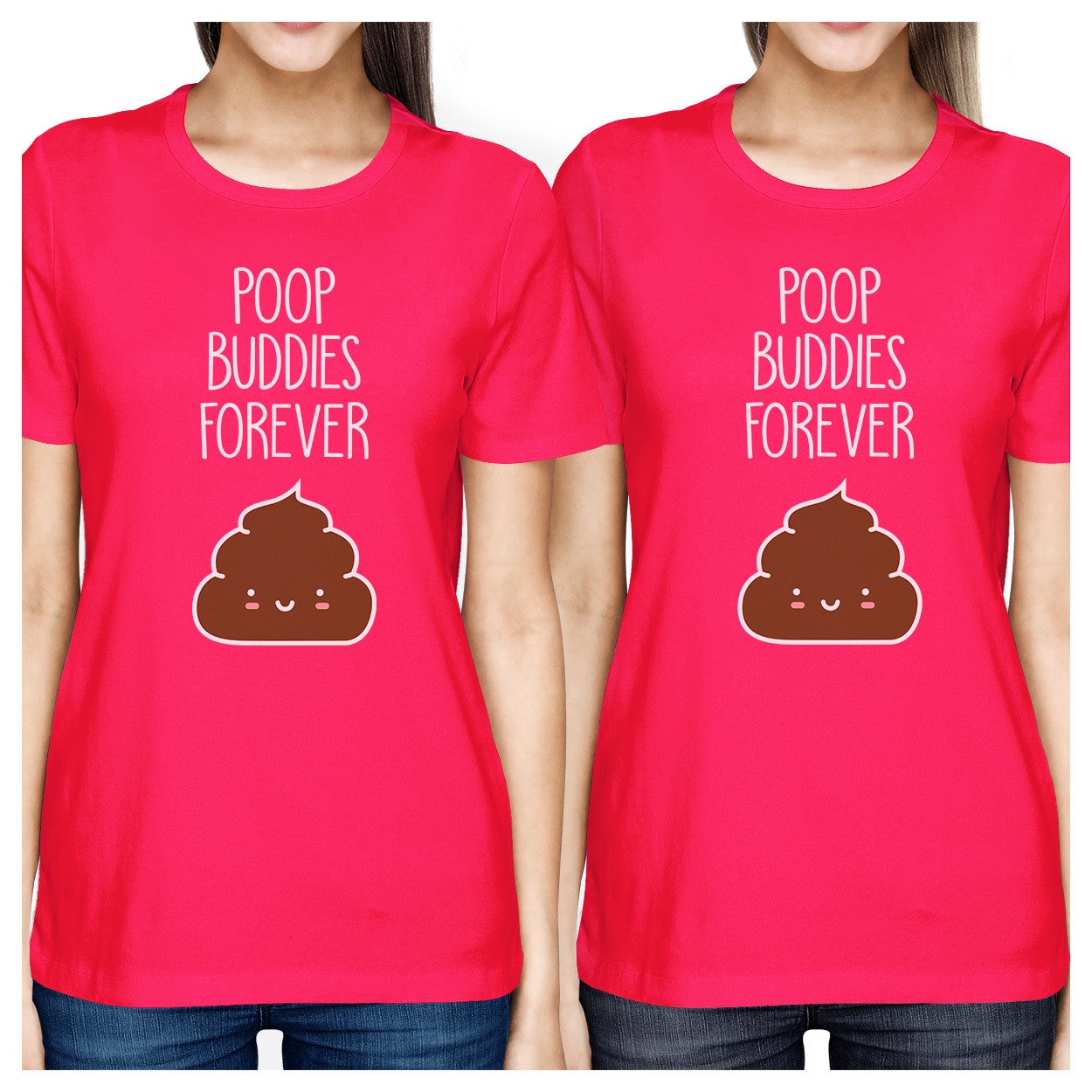 Poop Buddies BFF Matching Hot Pink Shirts | 365 In Love – 365 In Love ...