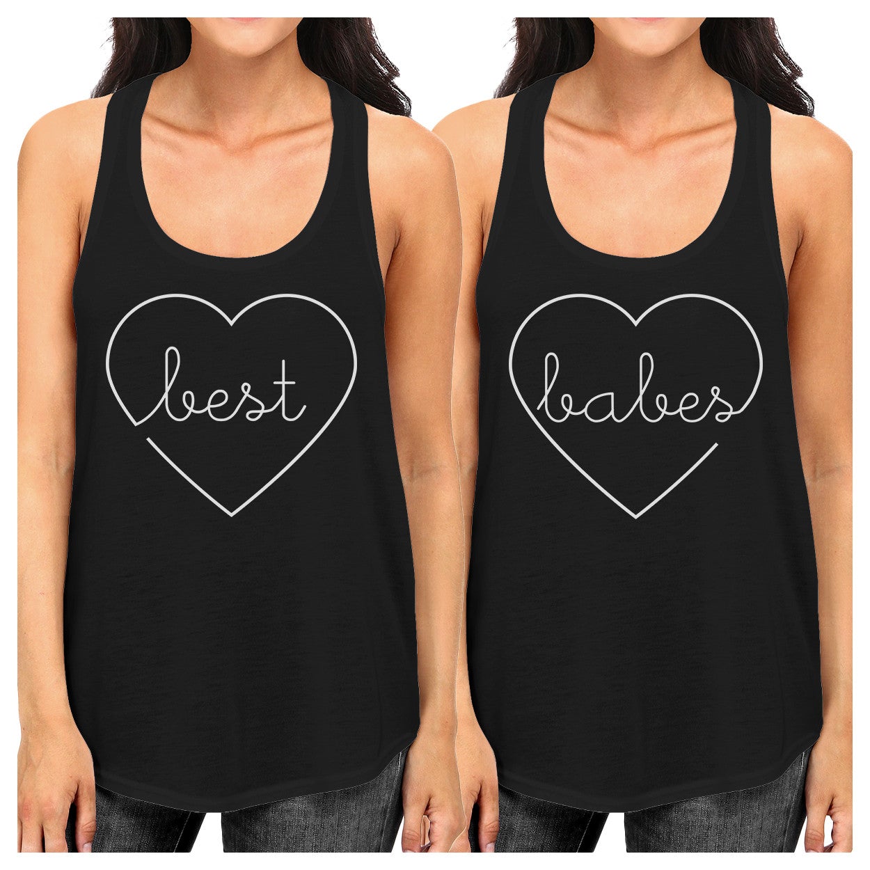 Best Babes BFF Matching Black Tank Tops | 365 In Love – 365 In Love ...