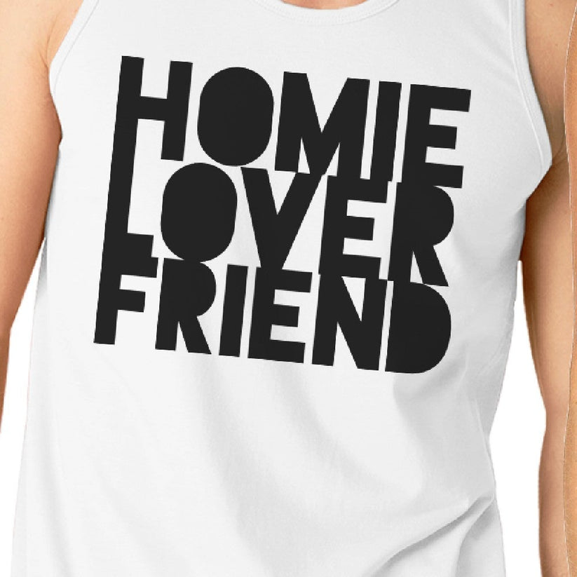 Homie Lover Friend Matching Couple White Tank Tops | 365 In Love – 365 ...